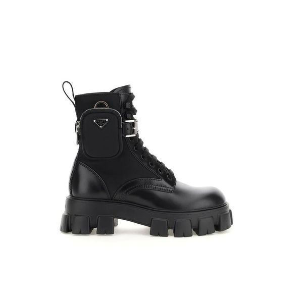Prada | Shoes | Prada Black Mens Monolith Boots | Poshmark
